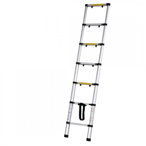 2m Light Weight Foldable Aluminum Alloy 7 Steps Telescopic Portable Ladder